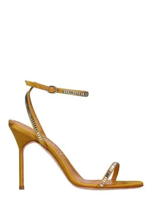 Manolo Blahnik Ankle-strap Embellished Sandals - Yellow
