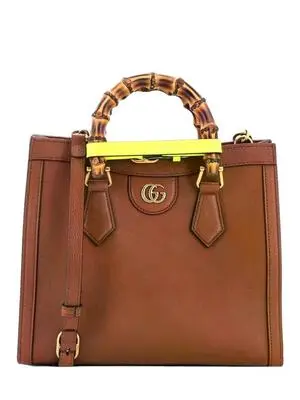 GUCCI Diana NM Bamboo Handle Small Tote Bag