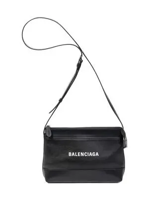 Balenciaga Leather Crossbody Pouch - Black