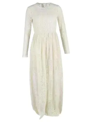 Philosophy Di Lorenzo Serafini Lace-pattern Maxi Dress - White