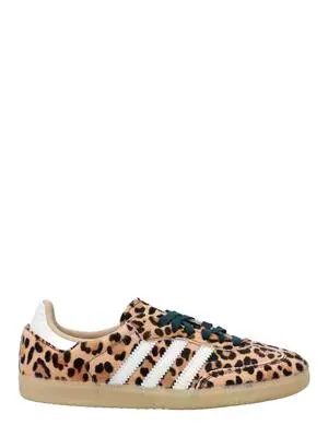 Adidas Samba Og Leopard-print Sneakers - Neutrals
