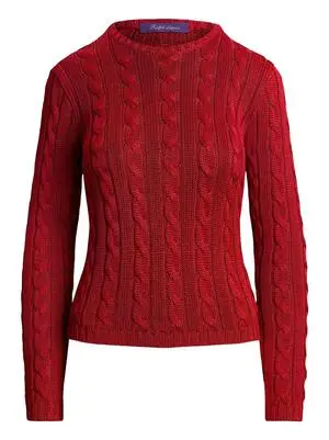 Ralph Lauren Cable-knit Crew-neck Sweater - Red