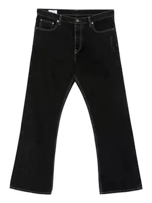 Off-White Contrast-stitch Regular Fit Jeans - Black