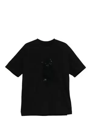 JNBY Teddy-motif T-shirt - Black