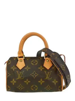 LOUIS VUITTON 1998 Mini Speedy Tote Bag - Brown