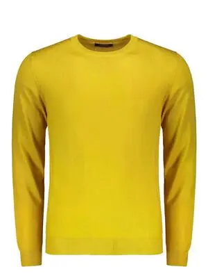 Fedeli Long Sleeve Crewneck Sweater - Yellow