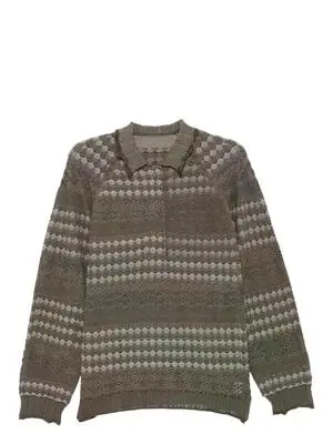 JNBY Geometric Print Sweater - Brown