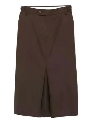 LESS Classic Midi Skirt - Brown