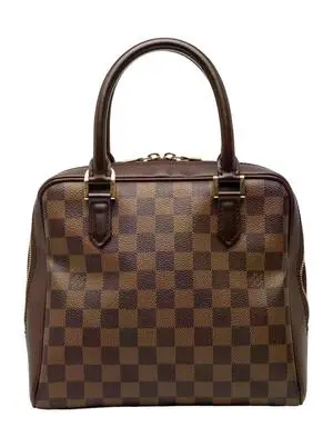 LOUIS VUITTON 2002 Damier Ebene Brera Handbag - Brown