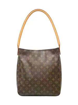 LOUIS VUITTON 2001 Monogram Looping Gm Shoulder Bag - Brown