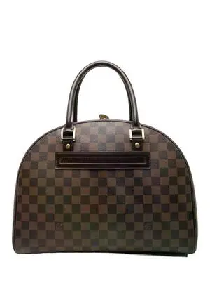 LOUIS VUITTON 2003 Damier Ebene Nolita Handbag - Brown