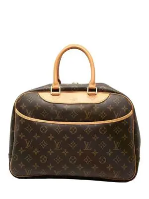 LOUIS VUITTON 2001 Monogram Deauville Handbag - Brown