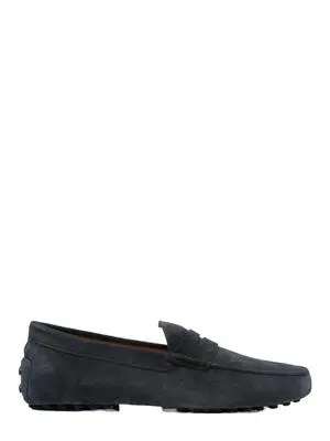 TOD'S Suede Penny Loafers - Blue