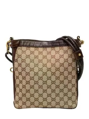 Gucci Gg Canvas Crossbody Bag - Brown