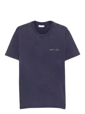Maison Labiche Popincourt Embroidered T-shirt - Blue