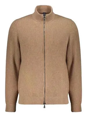 Fedeli Long-sleeve Zip Cardigan - Neutrals