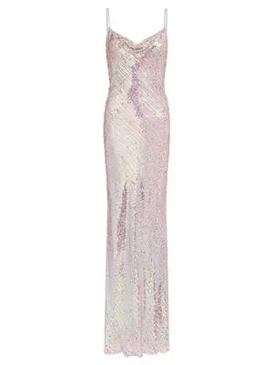 Jenny Packham Foxx Beaded Dress - Pink