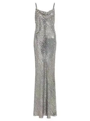 Jenny Packham Foxx Embellished Dress - Silver