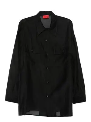 THELATEST Daria Chest-pocket Shirt - Black