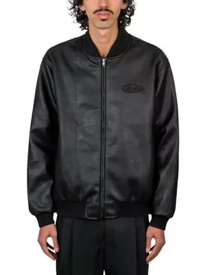 ARTE ANTWERP Logo-embossed Bomber Jacket - Black