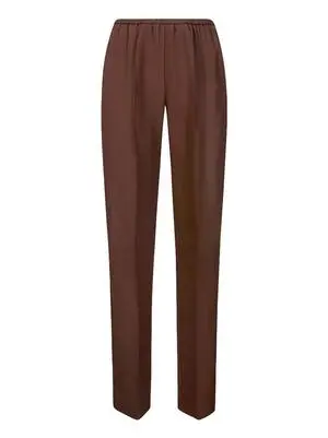 FORTE_FORTE Elasticated Trousers - Brown