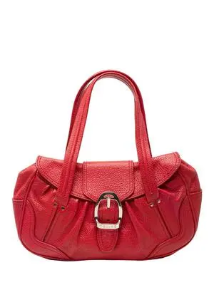 Celine 2000-2010 Leather Shoulder Bag - Red