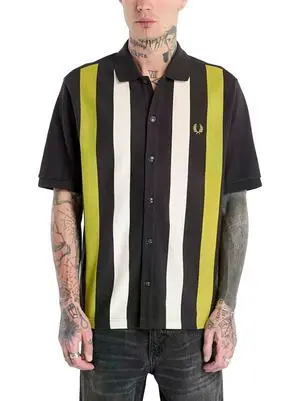 Fred Perry Striped Shirt - Grey