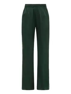 The Upside Marnie Wide-leg Silk Trousers - Green