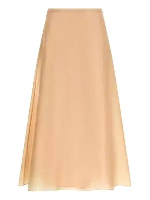 Alberta Ferretti Flared Midi Skirt - Neutrals