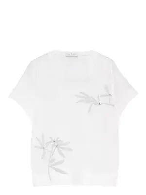 PANICALE Floral-print T-shirt - White