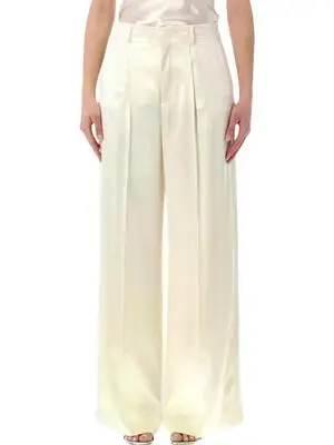 Alberta Ferretti Satin Trousers - Neutrals
