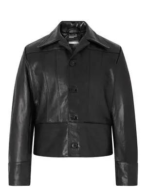 Enfants Riches Déprimés Nick Slim-fit Panelled Leather Jacket - Black