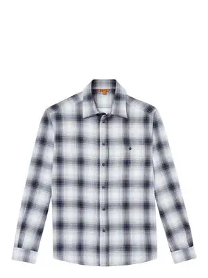 Barena Venezia Checked Cotton-flannel Shirt - Blue