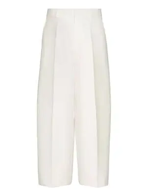 Valentino Garavani Wide Leg Trousers - White