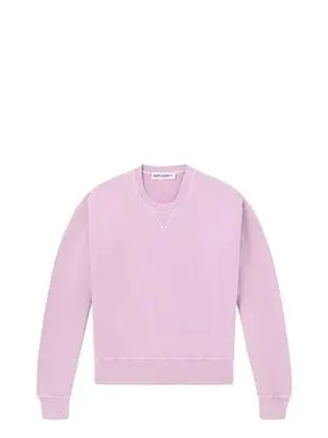 Our Legacy Base Cropped Cotton-jersey Sweatshirt - Pink