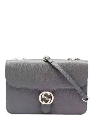Gucci Interlocking G Crossbody Bag - Grey