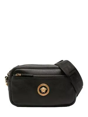 Versace Grained Calfskin La Medusa Camera Bag - Black