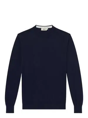 Altea Cotton And Cashmere-blend Crewneck Sweater - Blue
