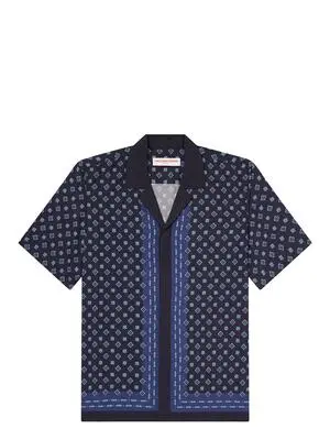 Orlebar Brown Maitan Camp-collar Printed Lyocell Shirt - Blue