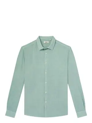 Altea Garment-dyed Linen Shirt - Blue
