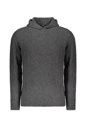 Fedeli Long-sleeve Hooded Sweater - Grey