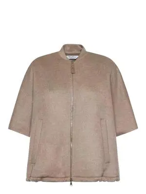 Max Mara Zip-up Cashmere Jacket - Neutrals