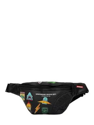 SPRAYGROUND Graphic-print Belt Bag - Black