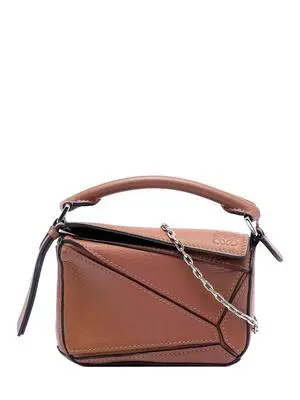 Loewe Nano Puzzle Satchel - Brown