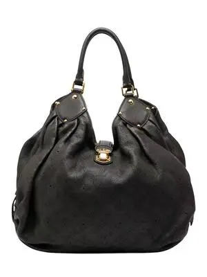 LOUIS VUITTON 2009 Monogram Mahina Xl Hobo Bag - Brown