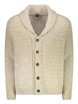 Fedeli Knitted Shawl-collar Cardigan - Neutrals