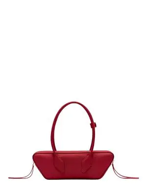FRANCESCO BIASIA Afra Calfskin Shoulder Bag - Red