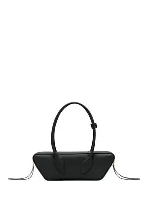 FRANCESCO BIASIA Afra Logo Shoulder Bag - Black