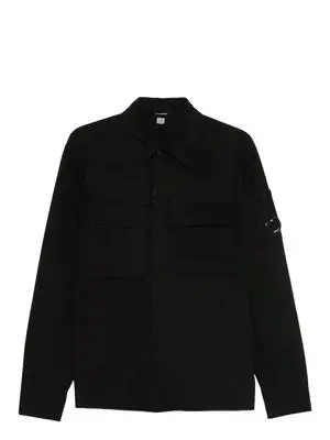 C.P. COMPANY Flap-pocket Long-sleeve Shirt - Black
