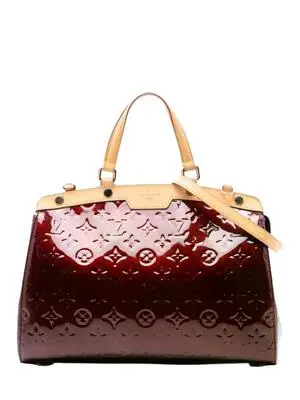 LOUIS VUITTON 2011 Monogram Vernis Brea Mm Satchel - Red